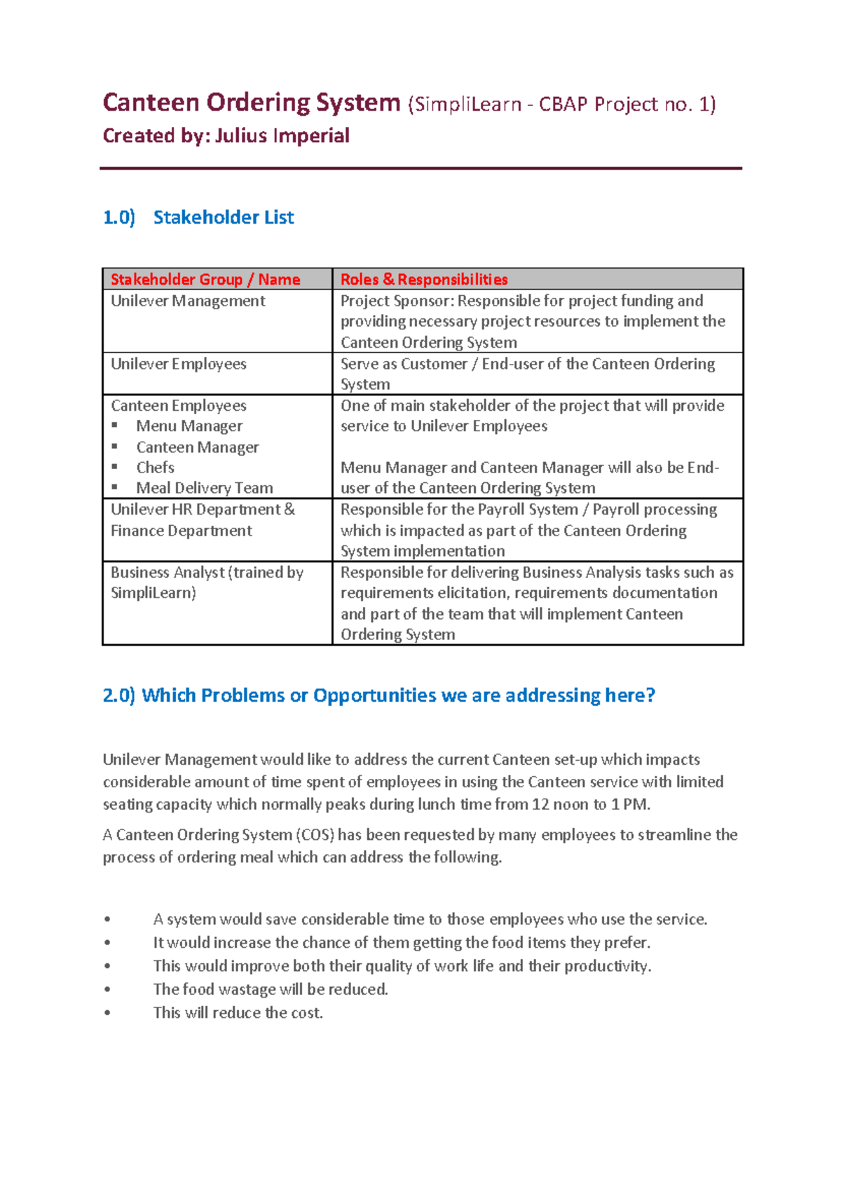 Canteen Ordering System - Julius Imperial - Canteen Ordering System ...