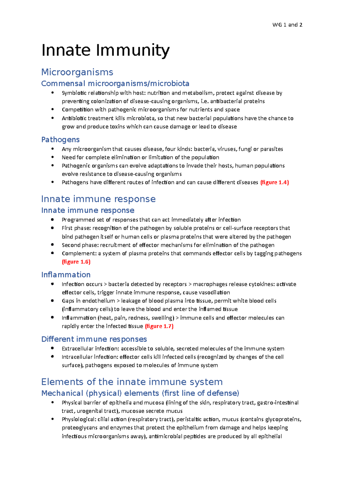 Summary Innate Immunity and Complement System (The Immune System, Peter ...