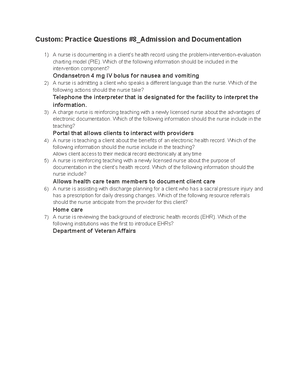 Custom Practice Questions #4 Vital Signs - Which of the following ...