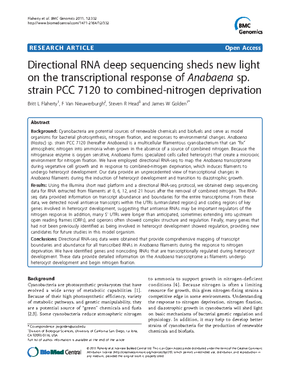 Directional RNA deep sequencin - R E S E A R C H A R T I C L E Open ...