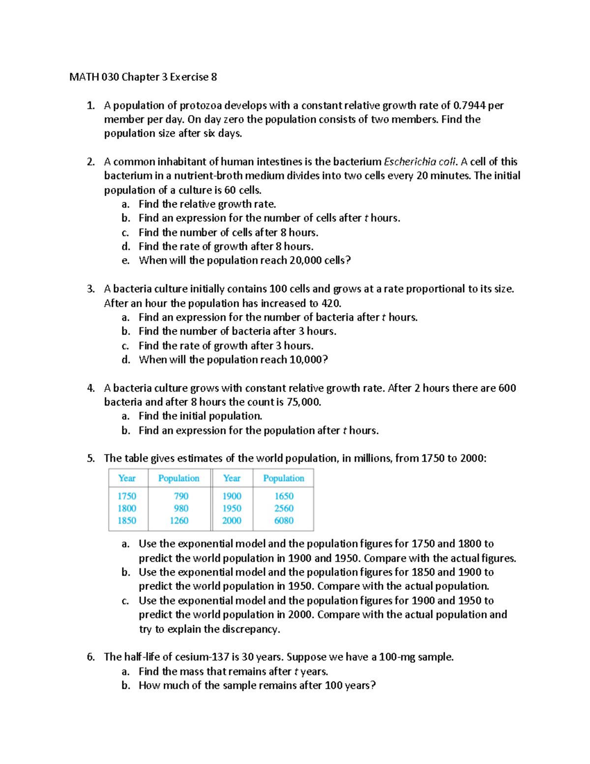 MATH 030 Chapter 3 Exercise 8 - MATH 030 Chapter 3 Exercise 8 A ...