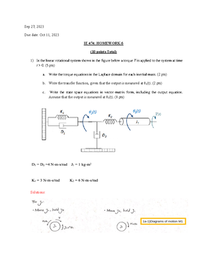 Homework 8-sol - October, 202 3 IE 474: HOMEWORK 8: Solution 1. Find ...