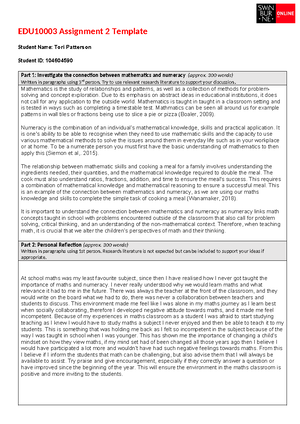 EDU40002 Understand and Supporting Behaviour - Assignment 1 Essay - Swinburne Online EDU20004 ...