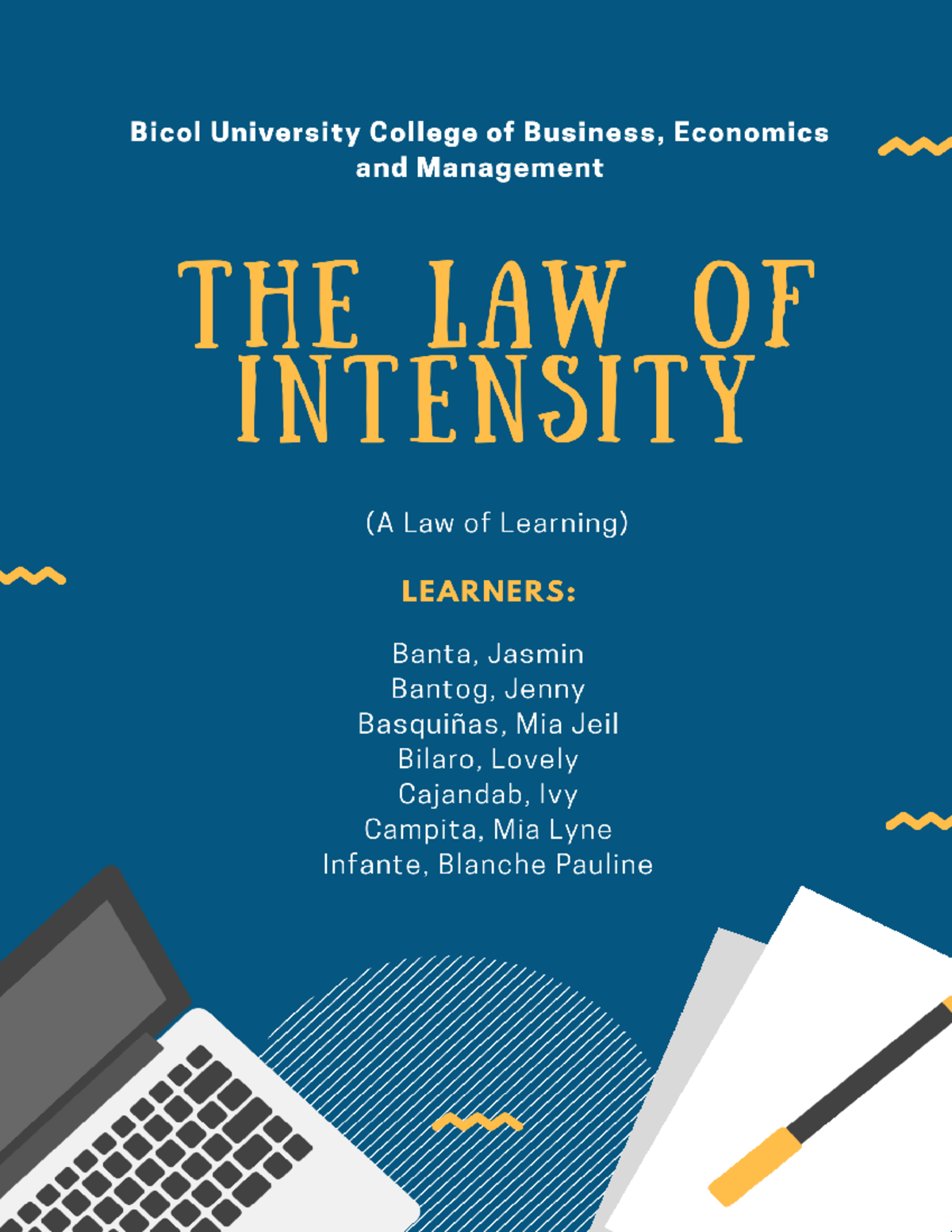 02-Law of Intensity - Lecture notes 1 - Introduction to Accounting ...