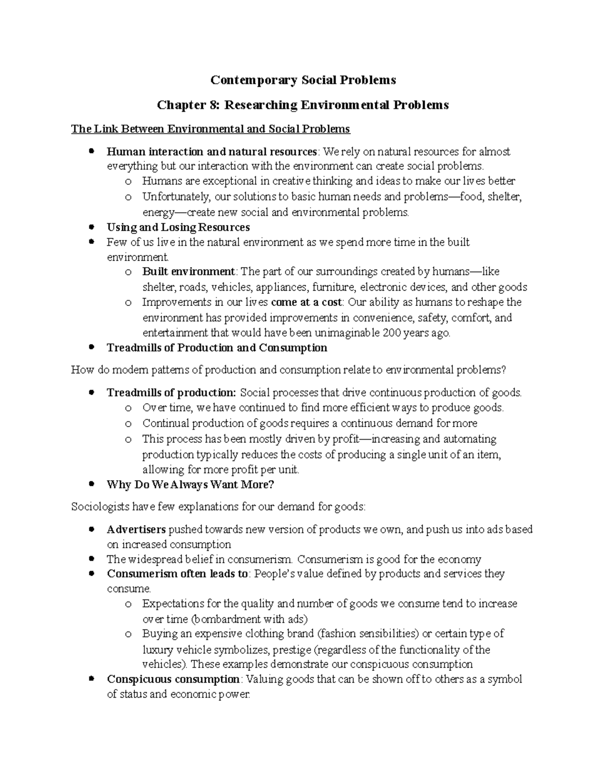 Chapter 8 - Researching Environmental Problems - Contemporary Social ...