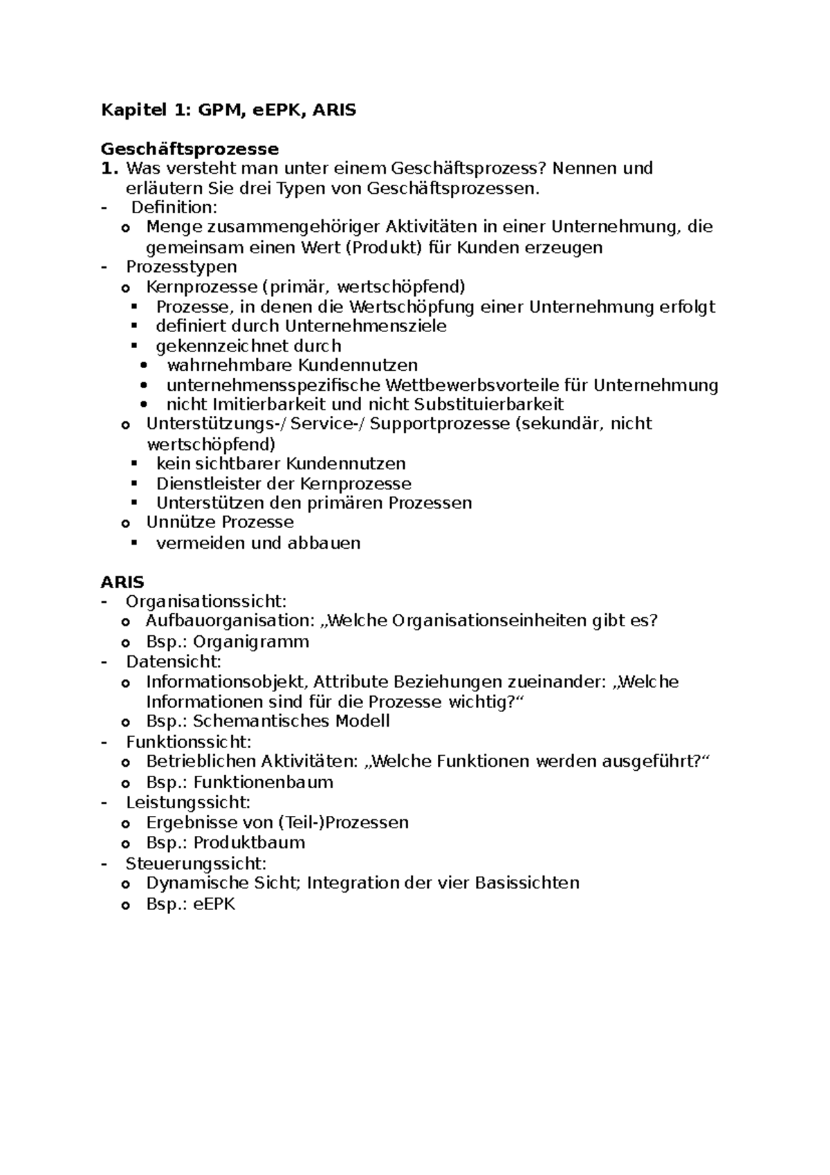 Frage Schwerpunkte gerne kommentieren bei Verbesserungen - Kapitel 1 ...