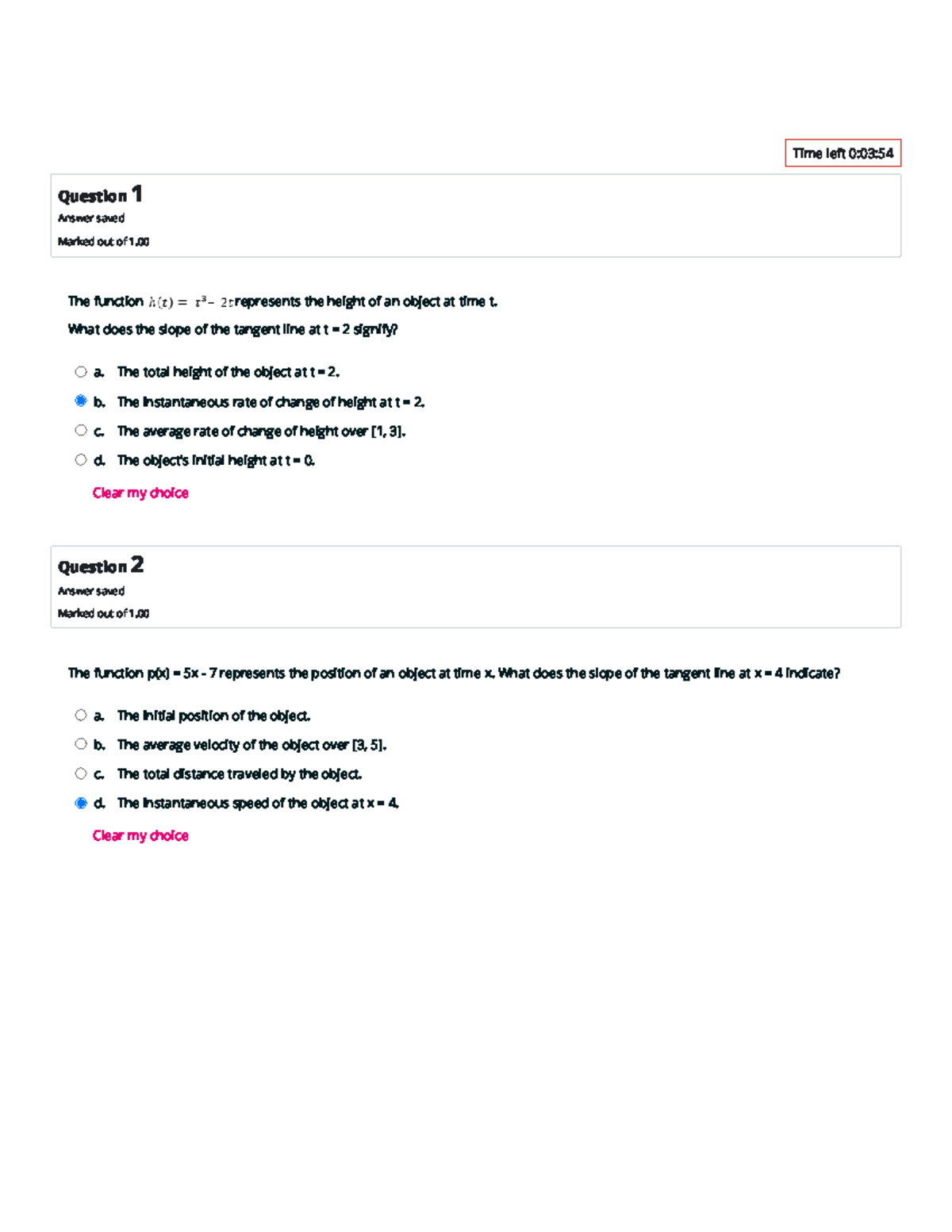 Graded Quiz Unit 3 - Question 1 Answer saved Marked out of 1. Question ...