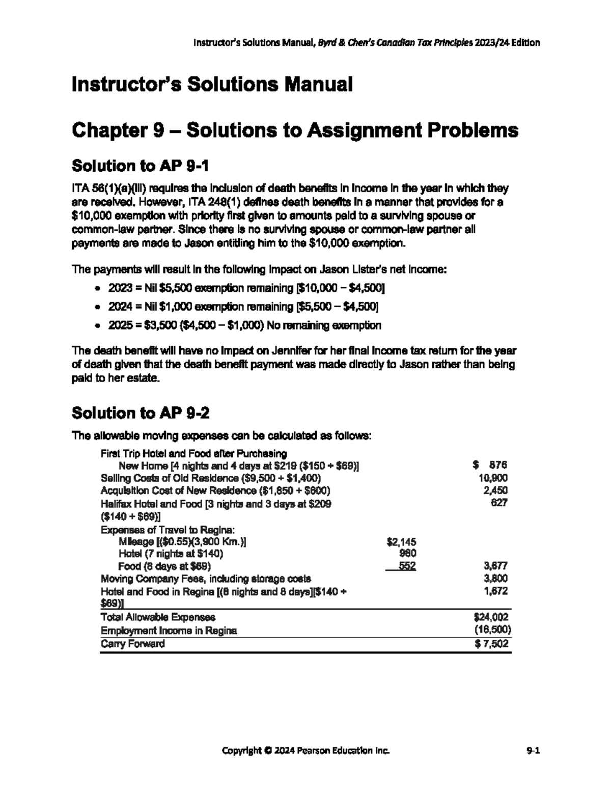 AP 9-2 and AP 9-3 Solutions - LAW2302 - Studocu