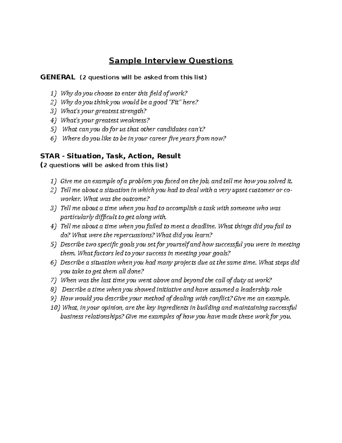 Sample/practice exam 11 April Winter 2020, questions and answers ...