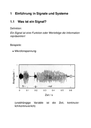 DSV U3 - Digitale Signalverarbeitung - 3. Übung Digitale Signalverarbeitung Berechnen Sie die ...