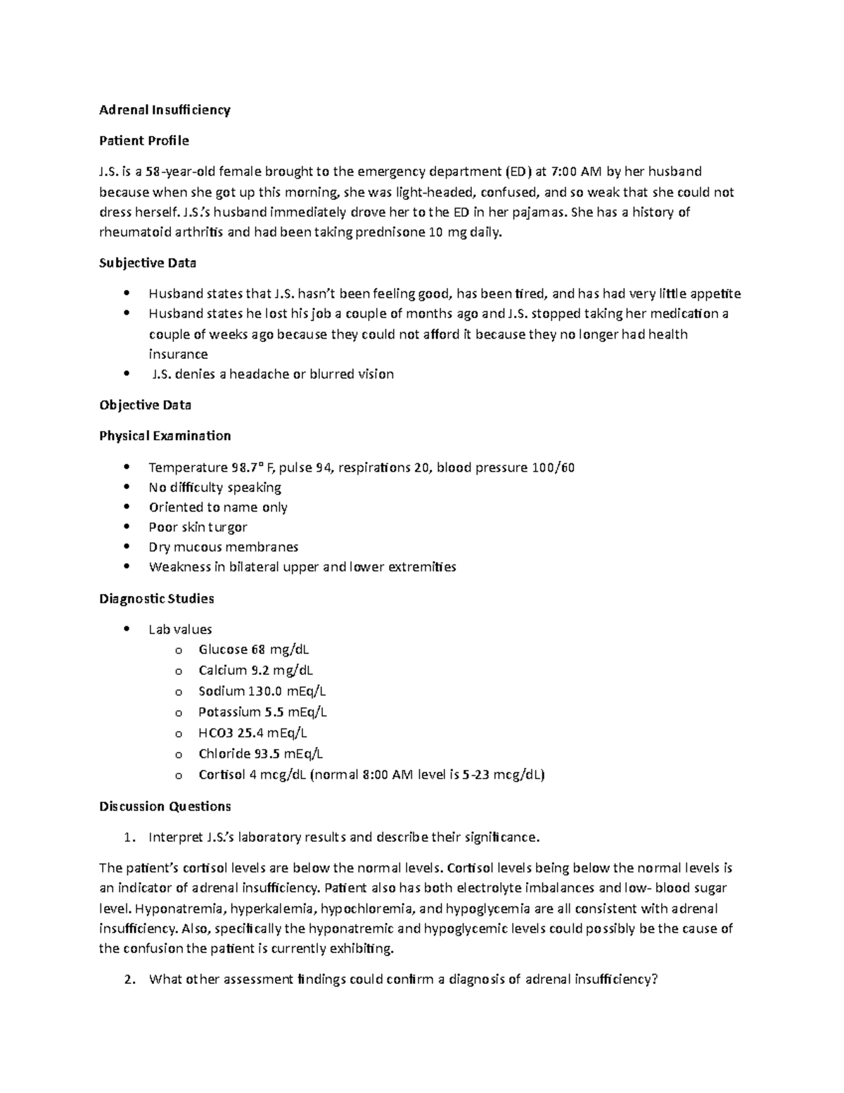 Adrenal Insufficiency Patient Handout – WHKRQ