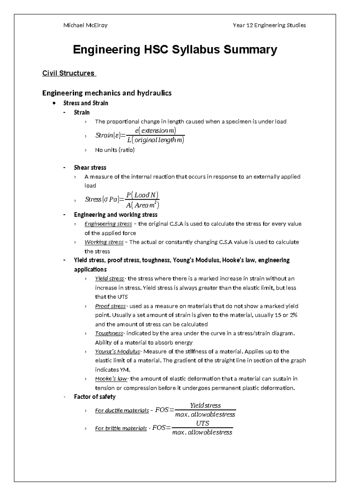 Courses techsci engineering 1383526070 2013 Engineering Studies Notes ...