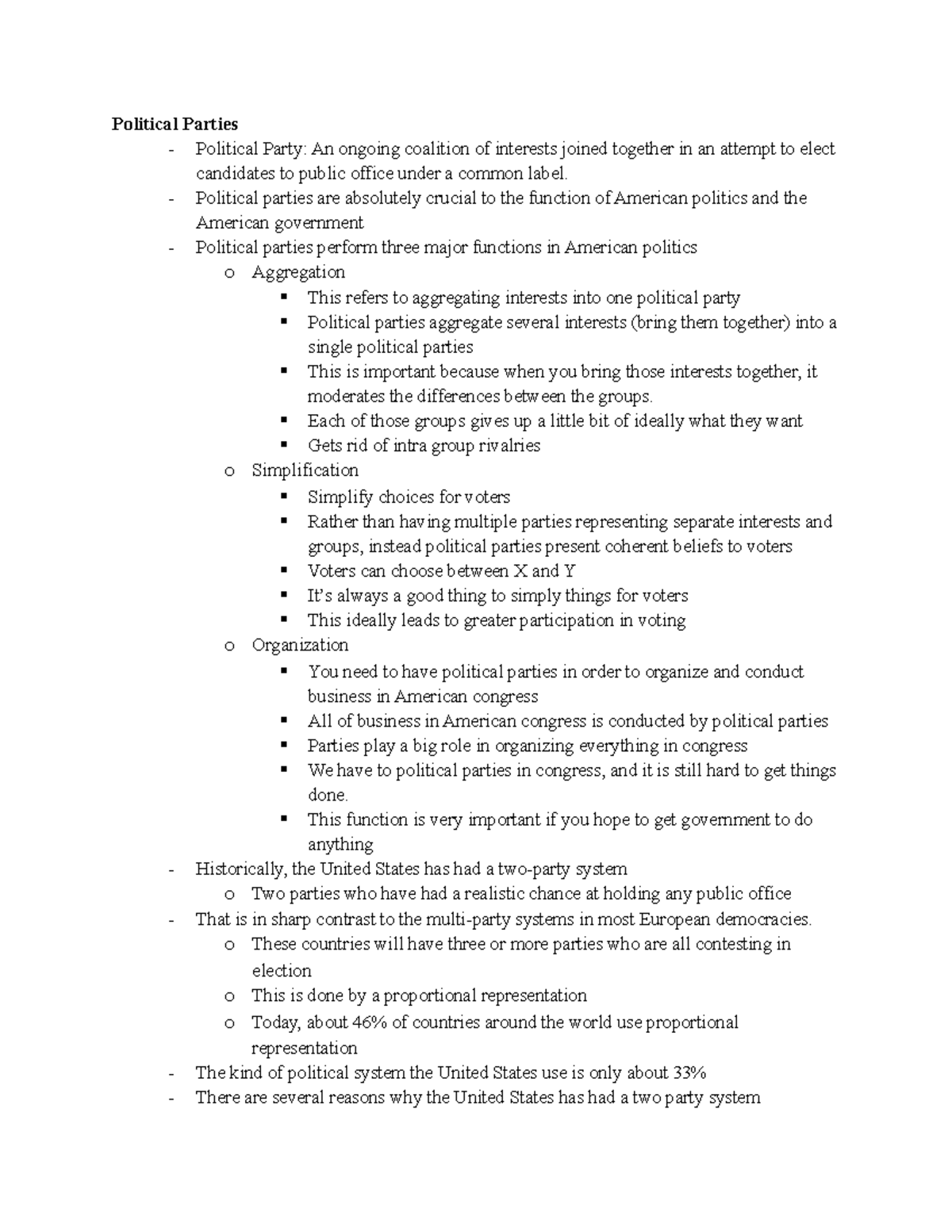 10.27 Lecture Political Parties - Political Parties - Political Party ...