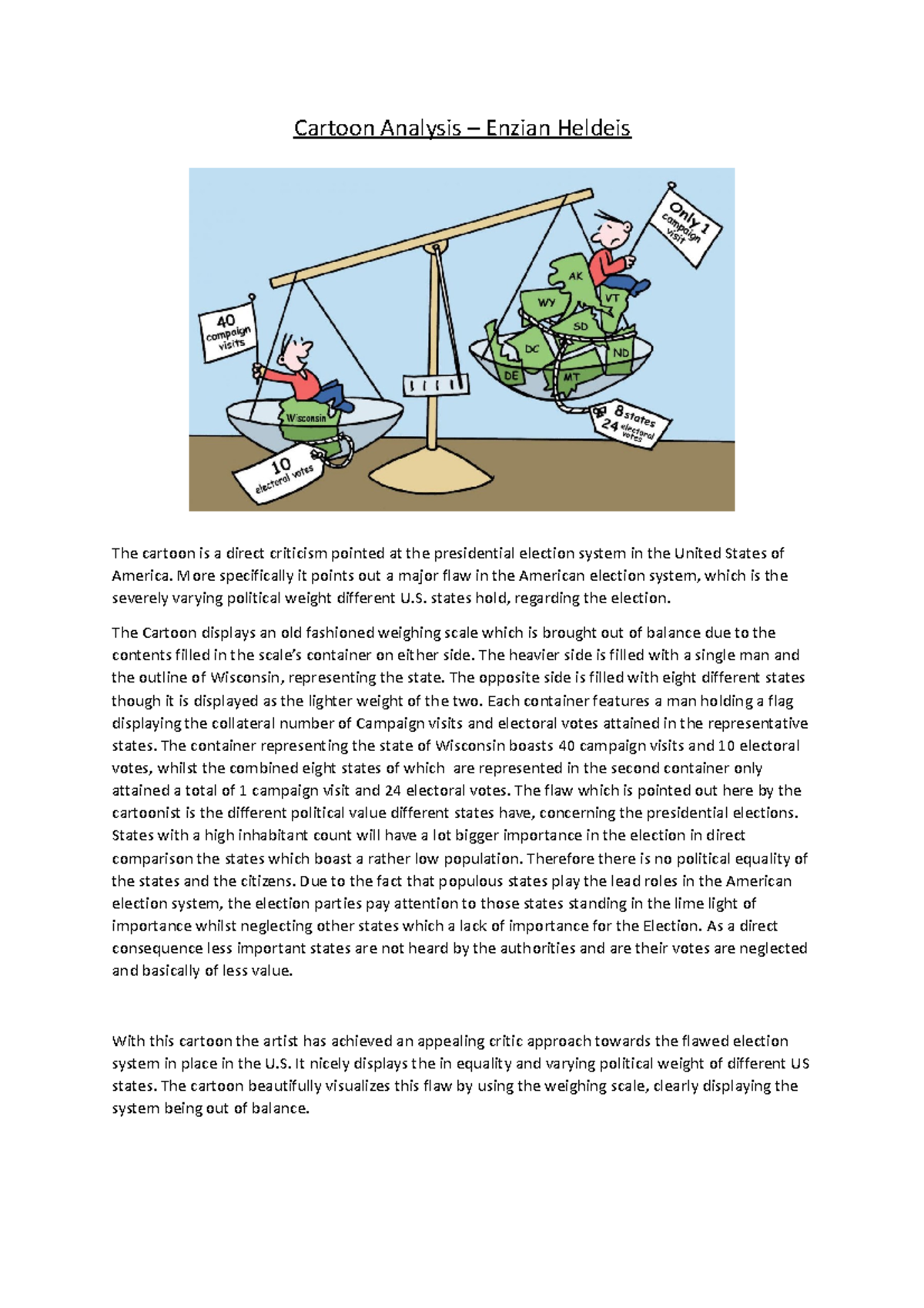 Enzian heldeis - Cartoon analysis - Englisch - Studocu