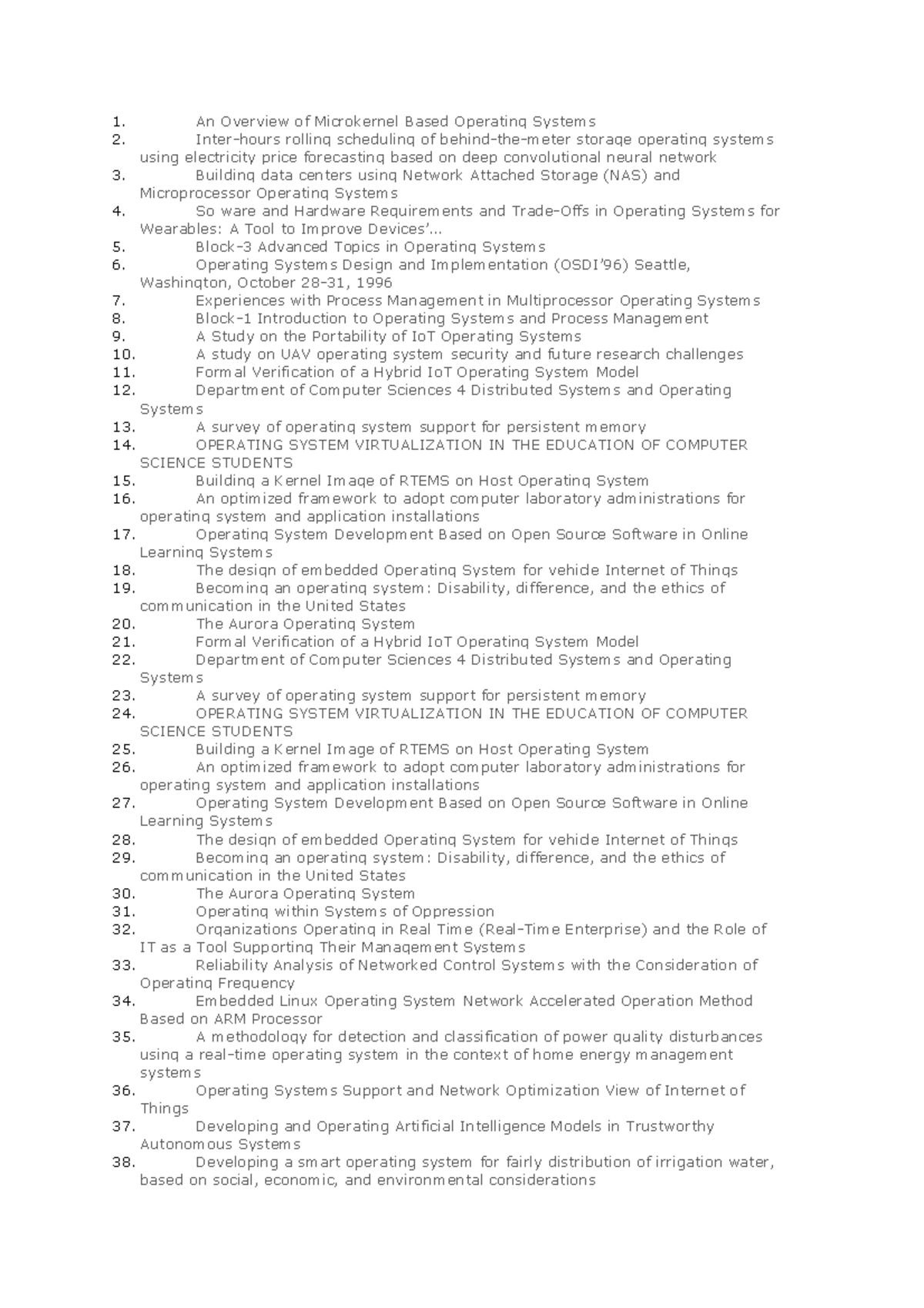 An Overview Of Microkernel Based Operating Systems An Overview Of Microkernel Based Operating
