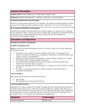 Performance Assessment - Math Tools - Part One: Lesson Plan General ...