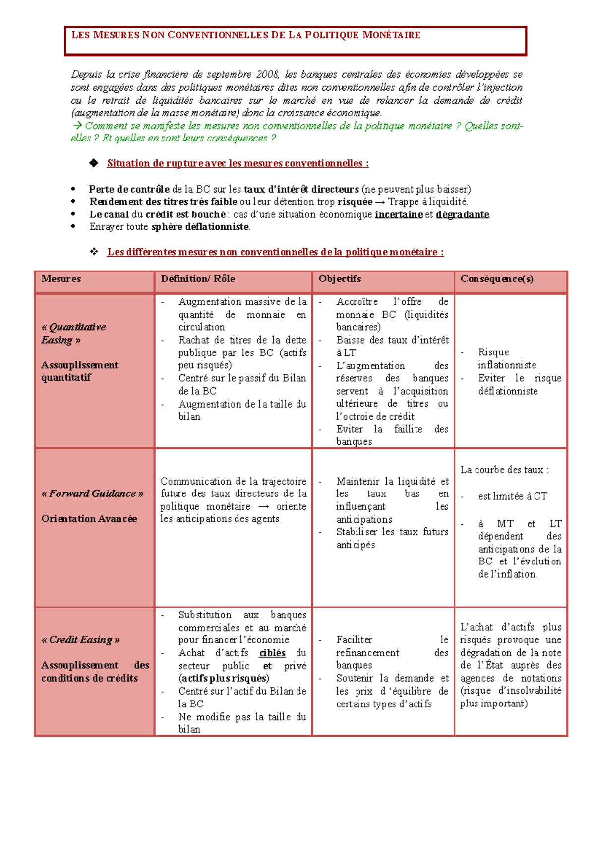 Mesures non conventionelles - LES MESURES NON CONVENTIONNELLES DE LA ...