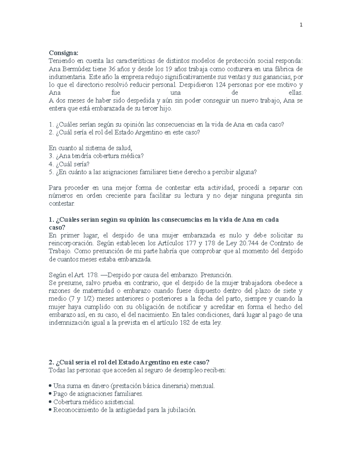 Actividad Evaluable A4 - 1 Consigna: Teniendo en cuenta las ...