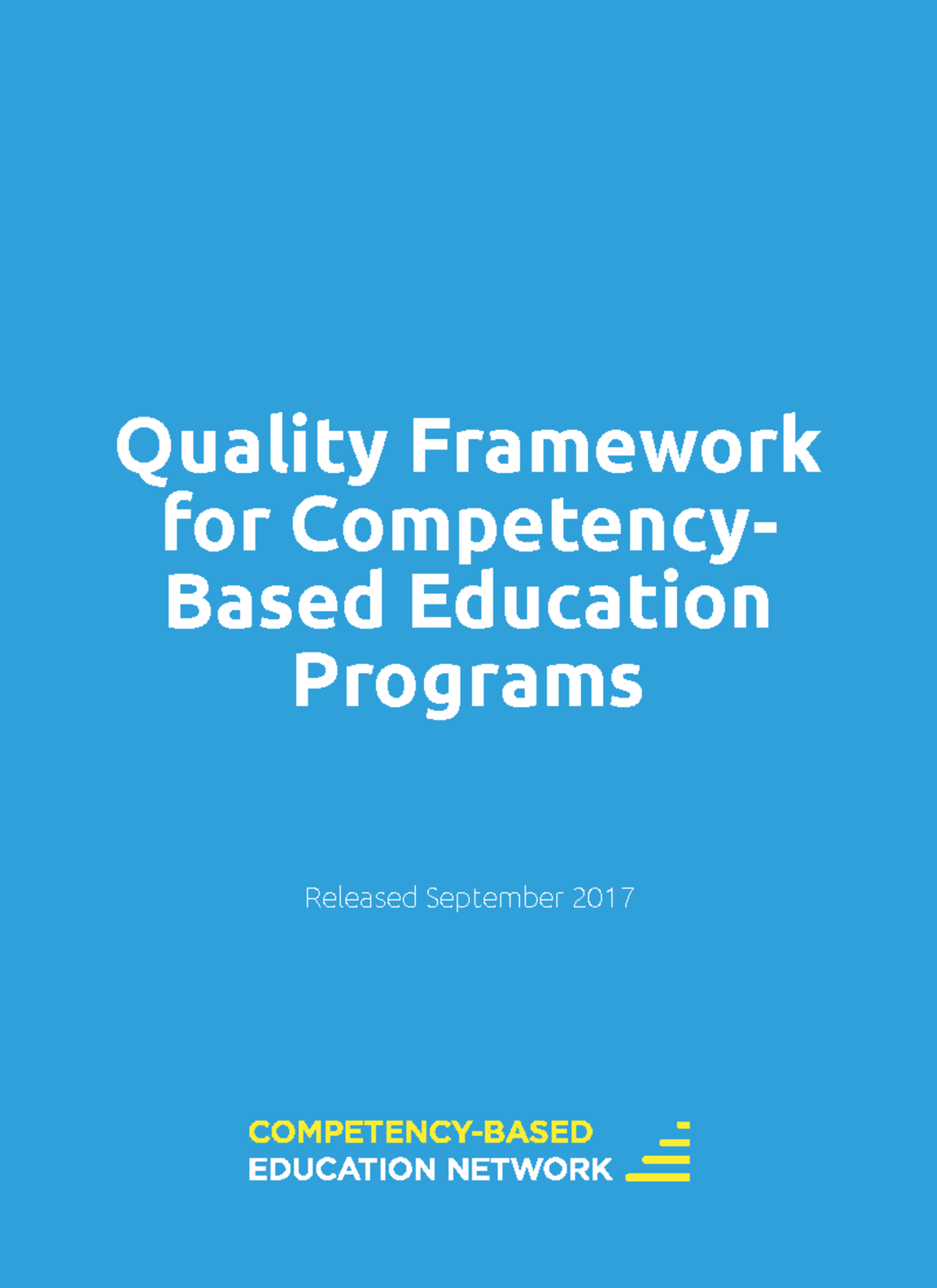 Quality Framework for Competency Based Education Programs Updated ...