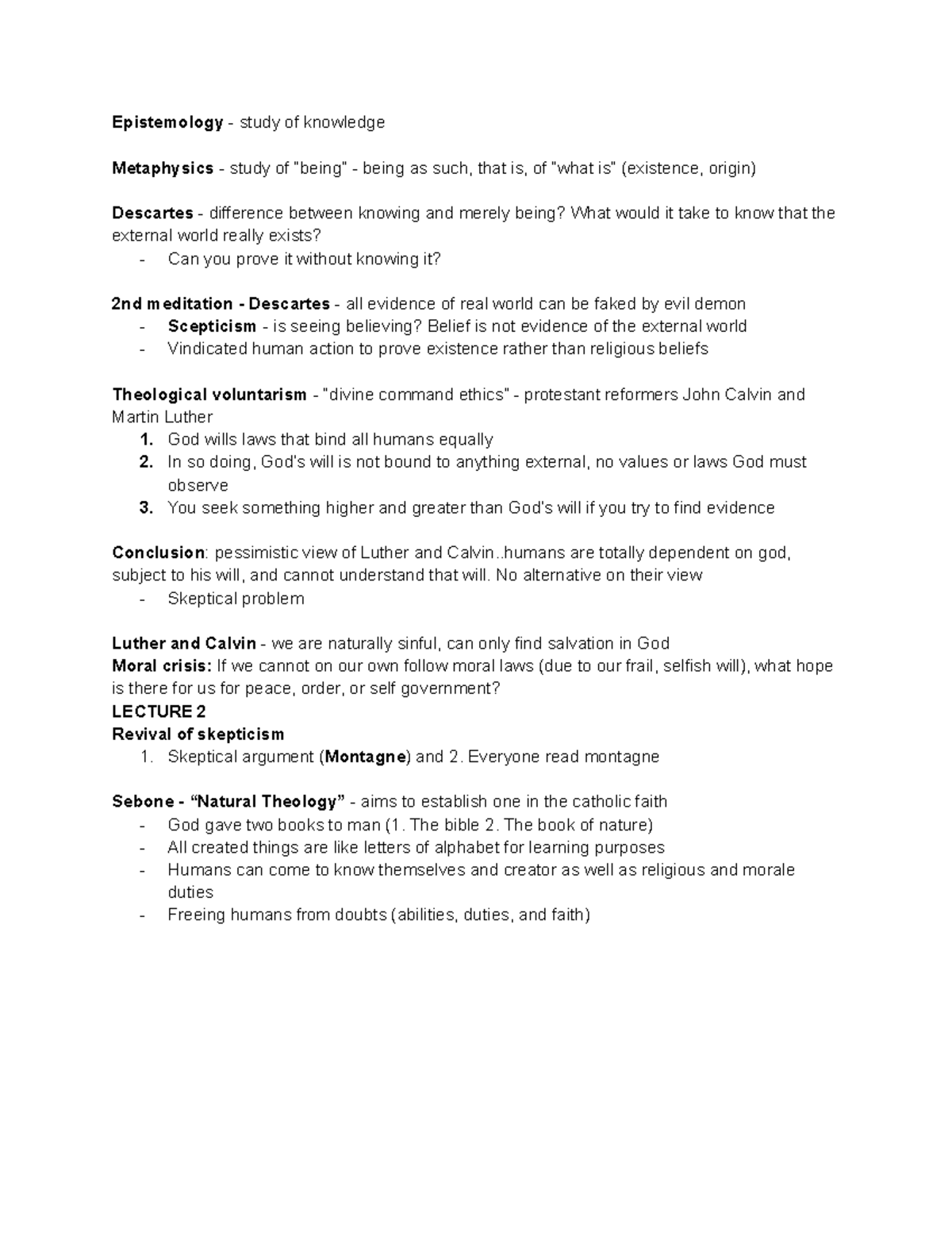 PHIL 1102 - Unit 2 - Online course - Epistemology - study of knowledge ...