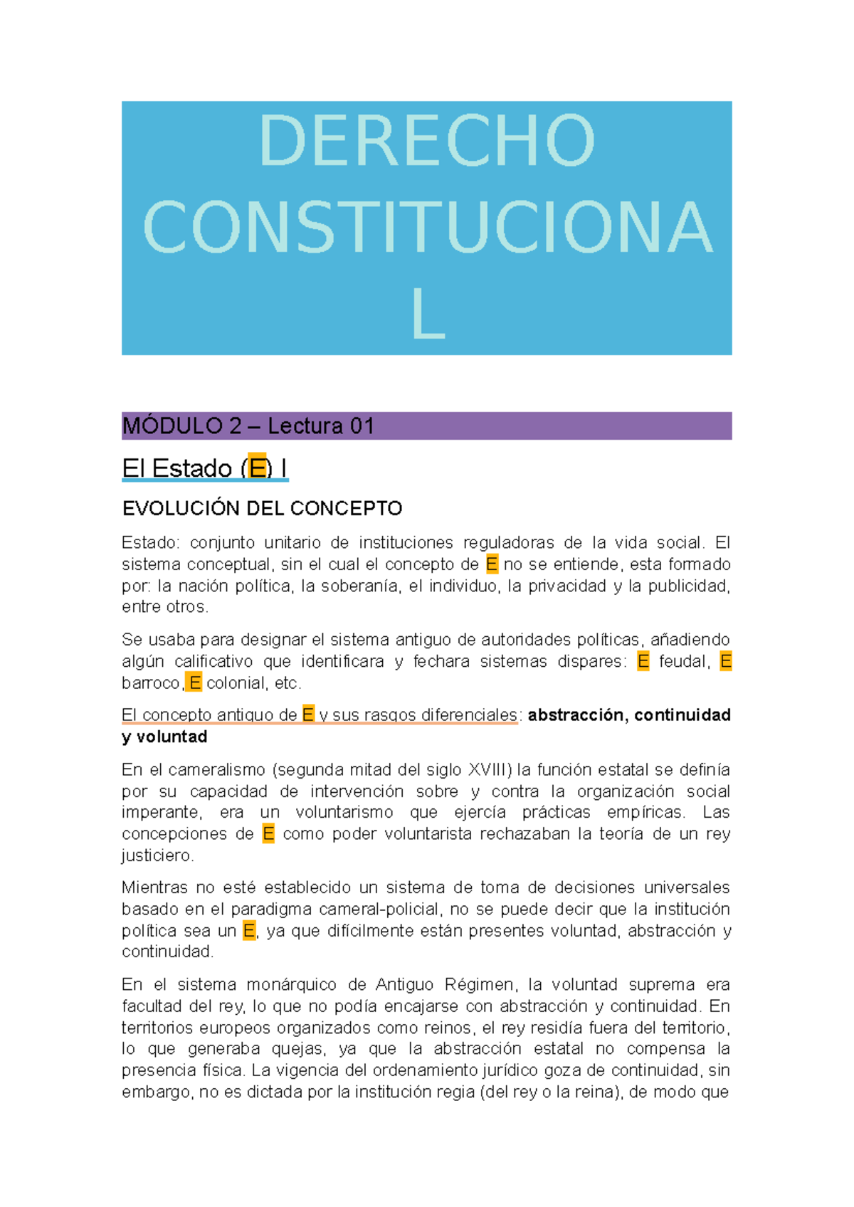 Derecho Constitucional 2 - DERECHO CONSTITUCIONA L MÓDULO 2 – Lectura ...
