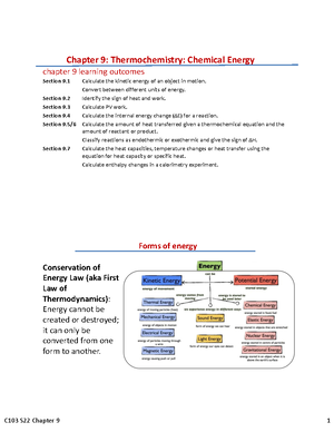 Ch 1 Notes - C103 - C103: Introduction to Chemical Principles Spring ...