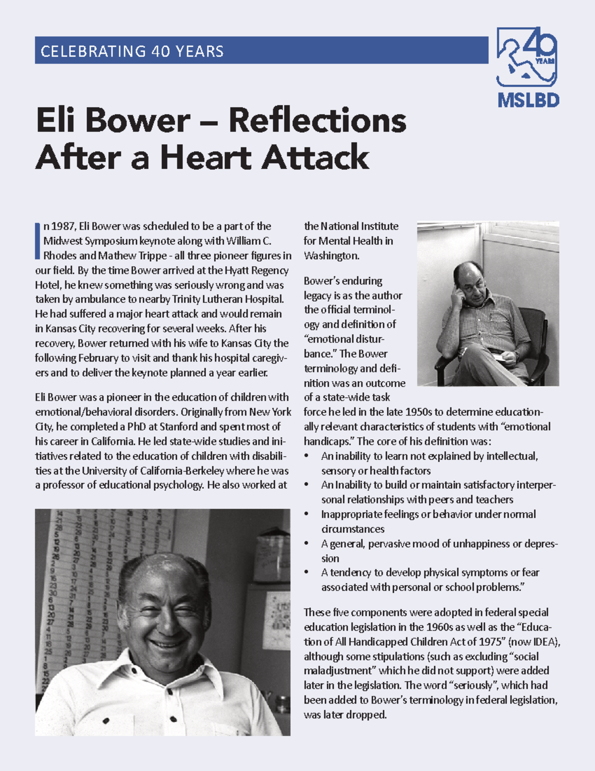 Eli Bower- Reflections After A Heart Attack - Eli Bower – Reflections ...