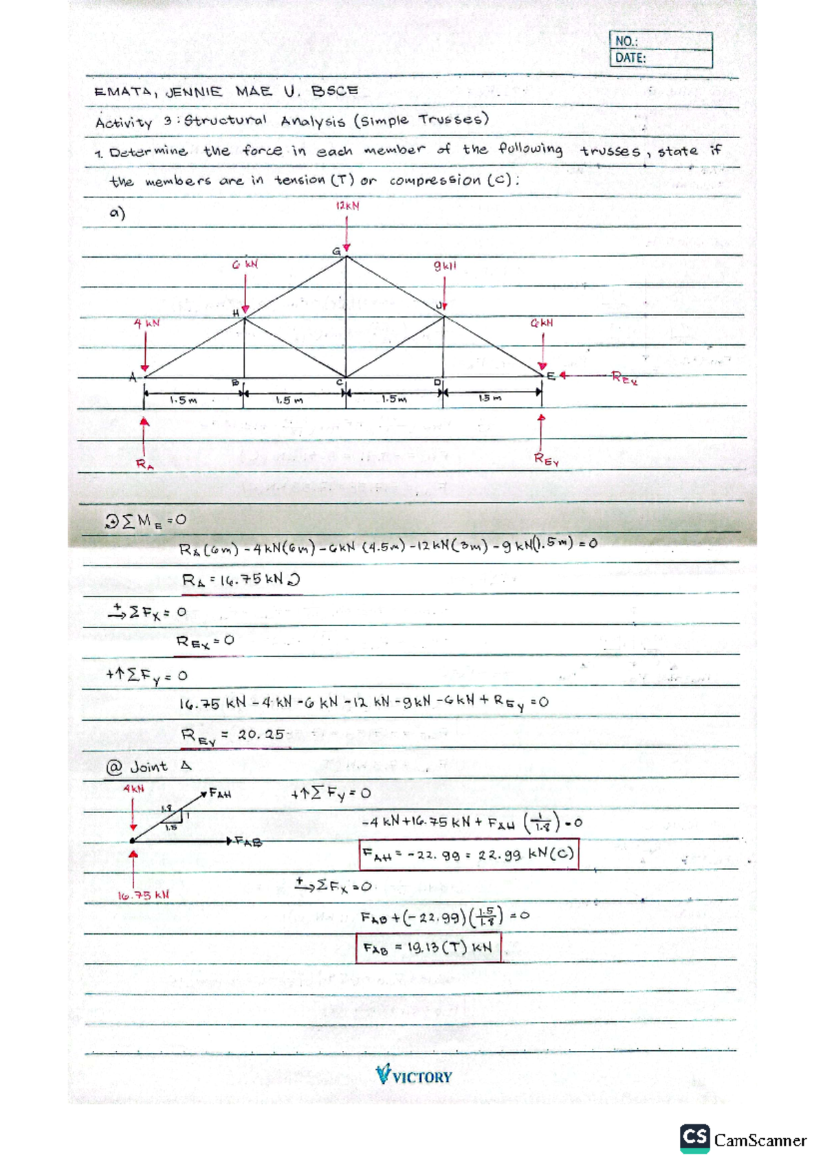 Structural Analysis: Simple Trusses - Statics of Rigid Bodies - Studocu