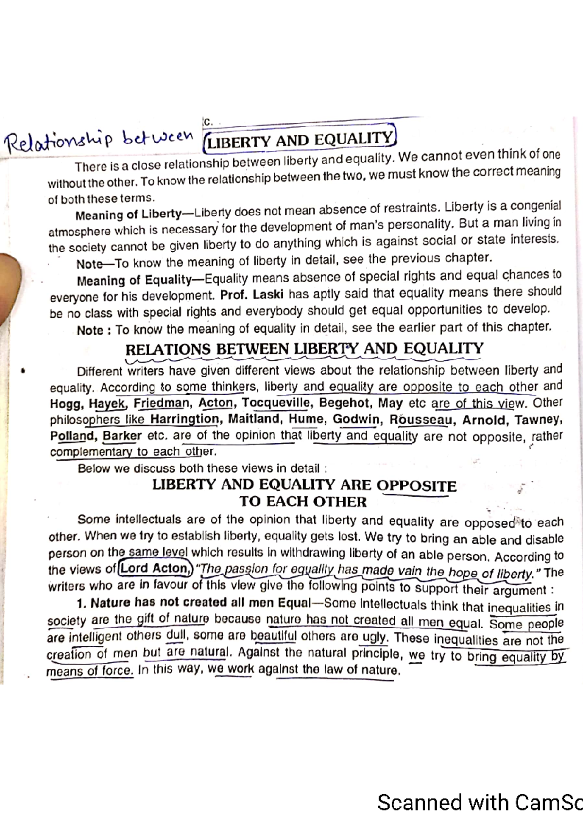 Equality(meaning, dimensions and relationship between Liberty and ...