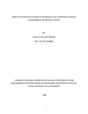 KCAU STD Project Format With Proposal - STANDARD GUIDE TO RESEARCH ...