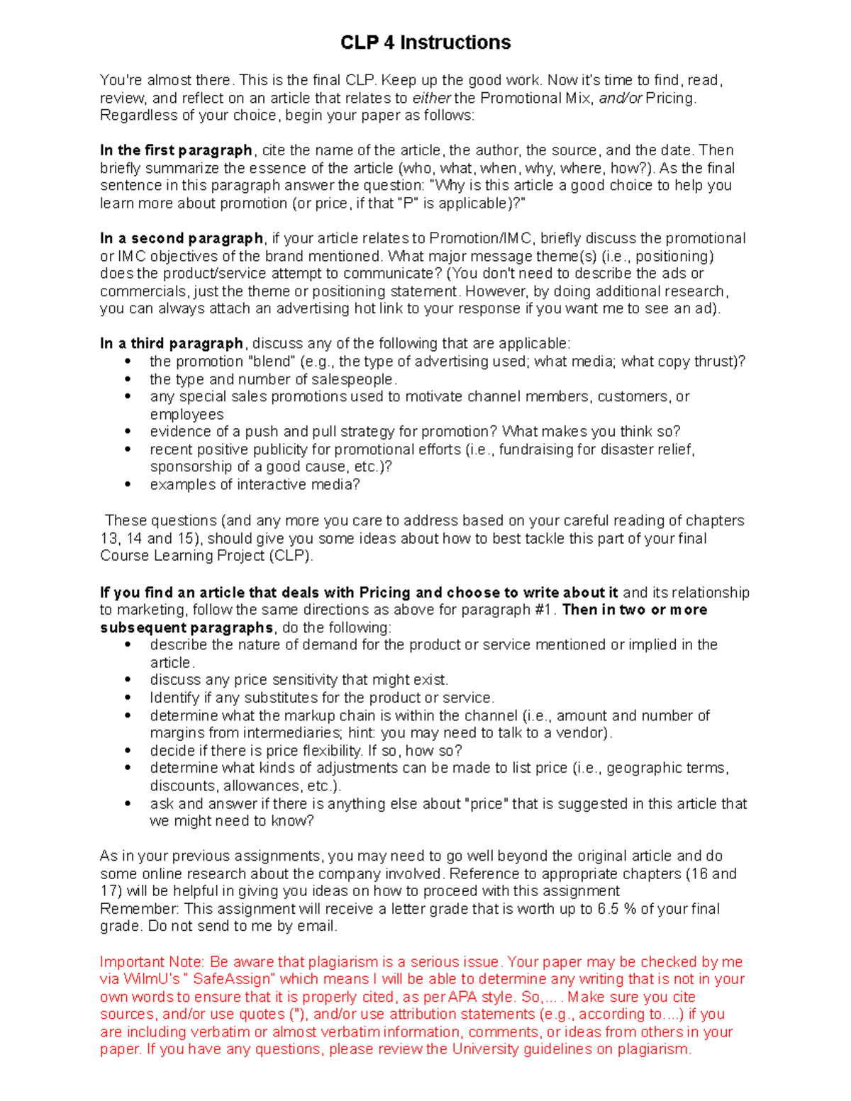 CLP 4 Instructions 11-2014 - CLP 4 Instructions You're almost there ...