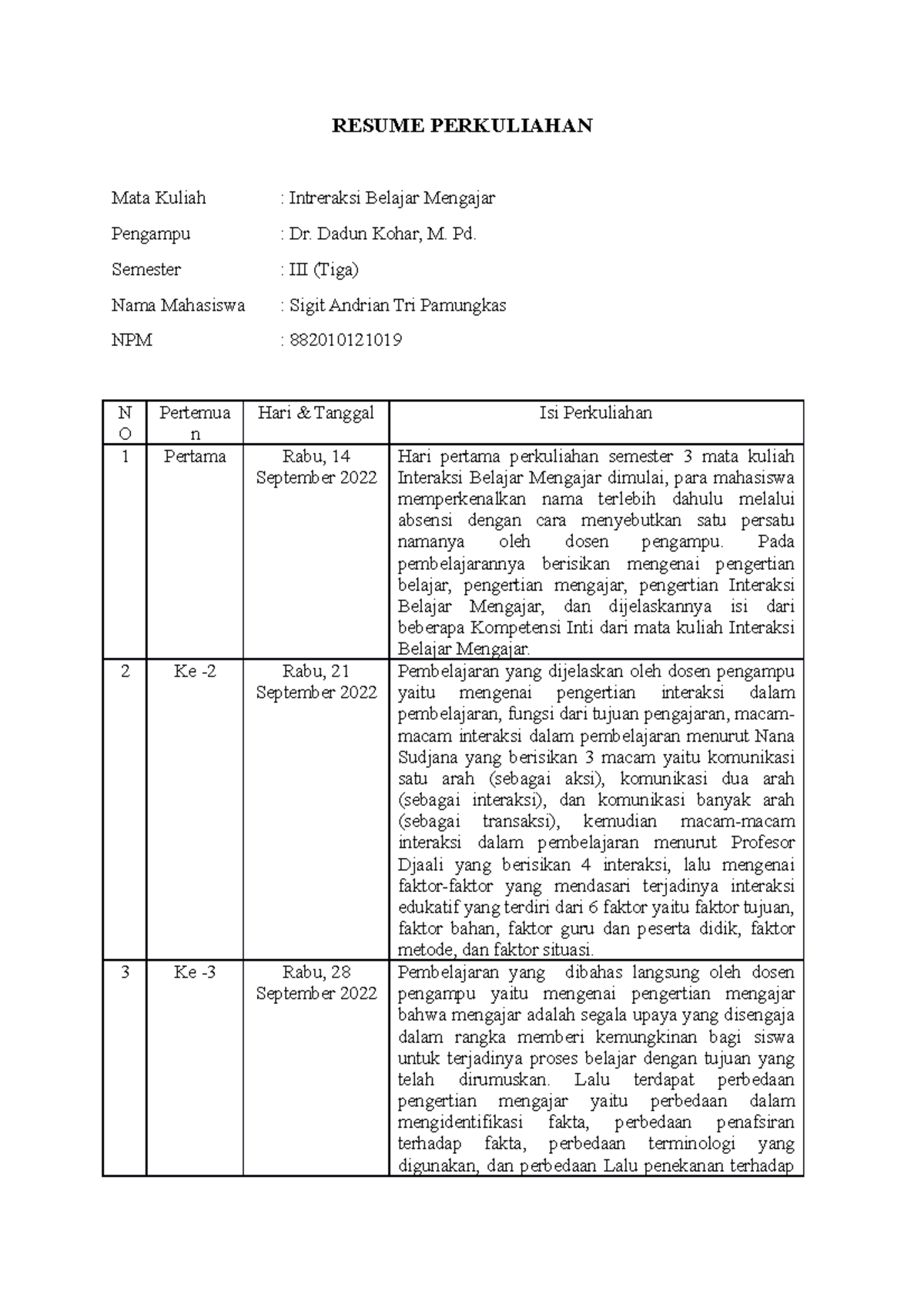 Resume Perkuliahan - RESUME PERKULIAHAN Mata Kuliah : Intreraksi ...