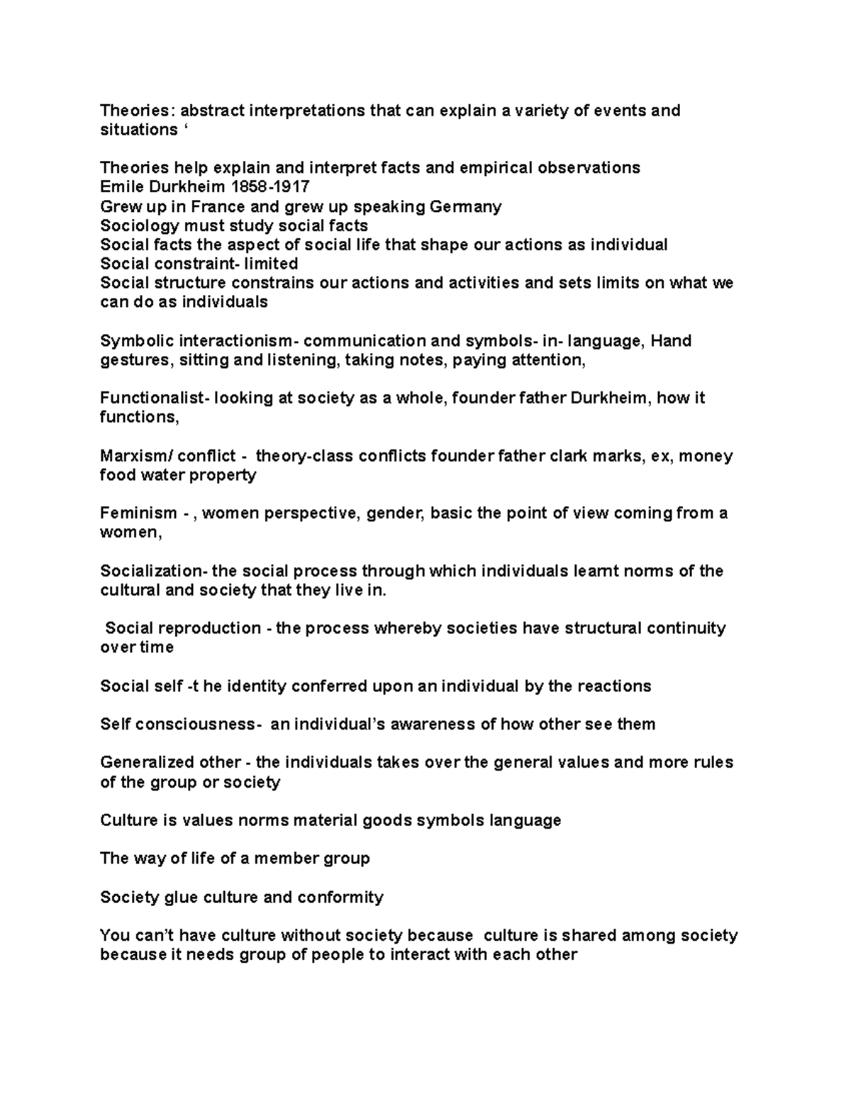 Theories - the founding fathers - Theories: abstract interpretations ...