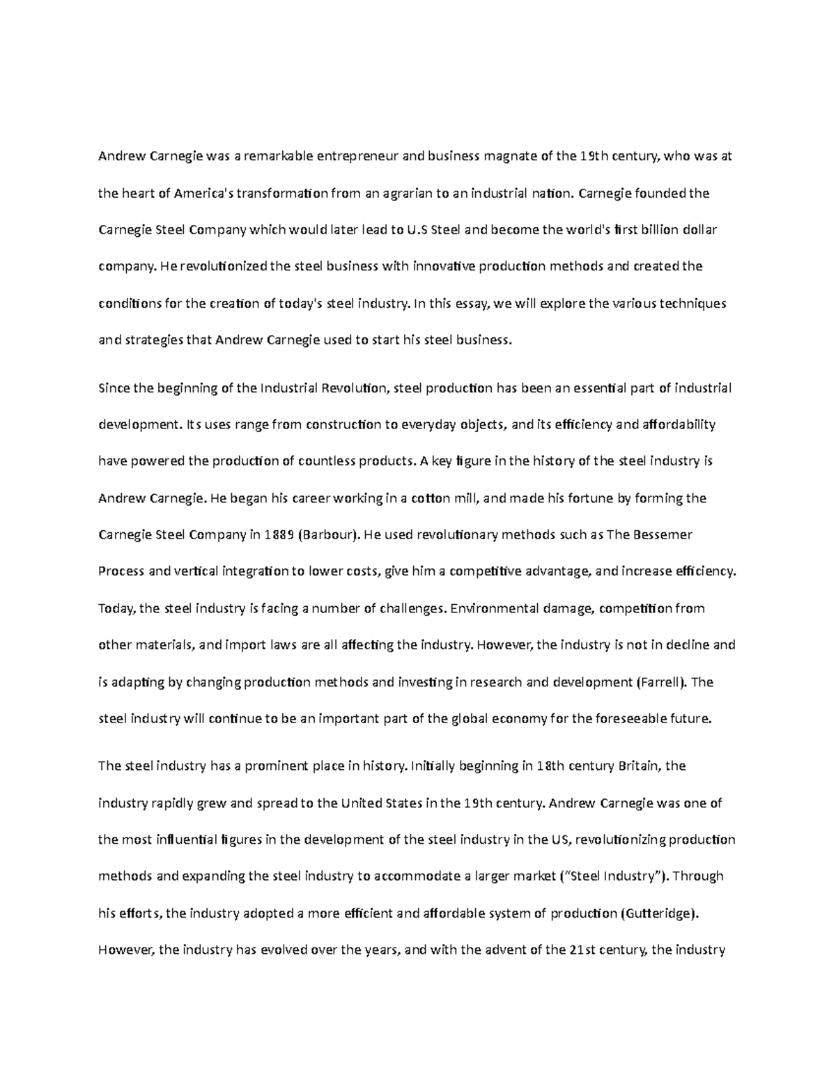 Andrew Carnegie was a remarkable entrepreneur and business magnate of ...