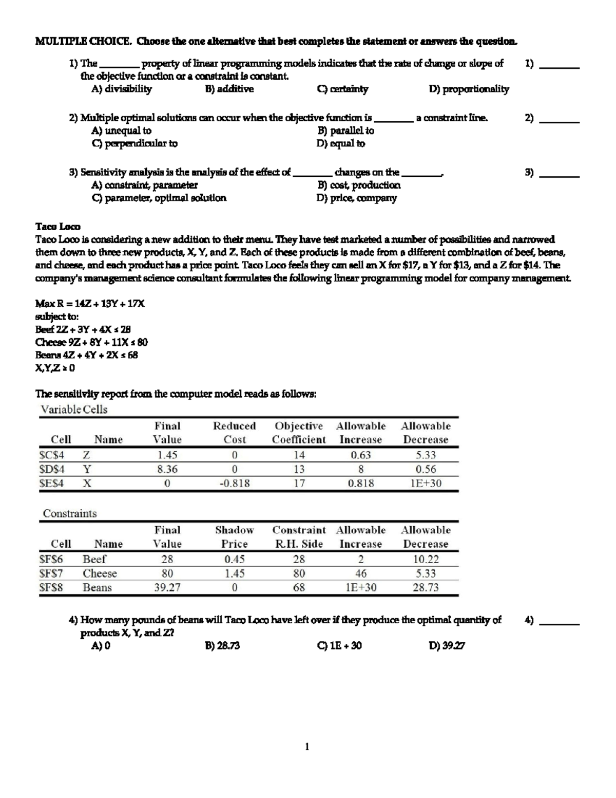 Deter Model - Exam II - BUS K327 - Studocu