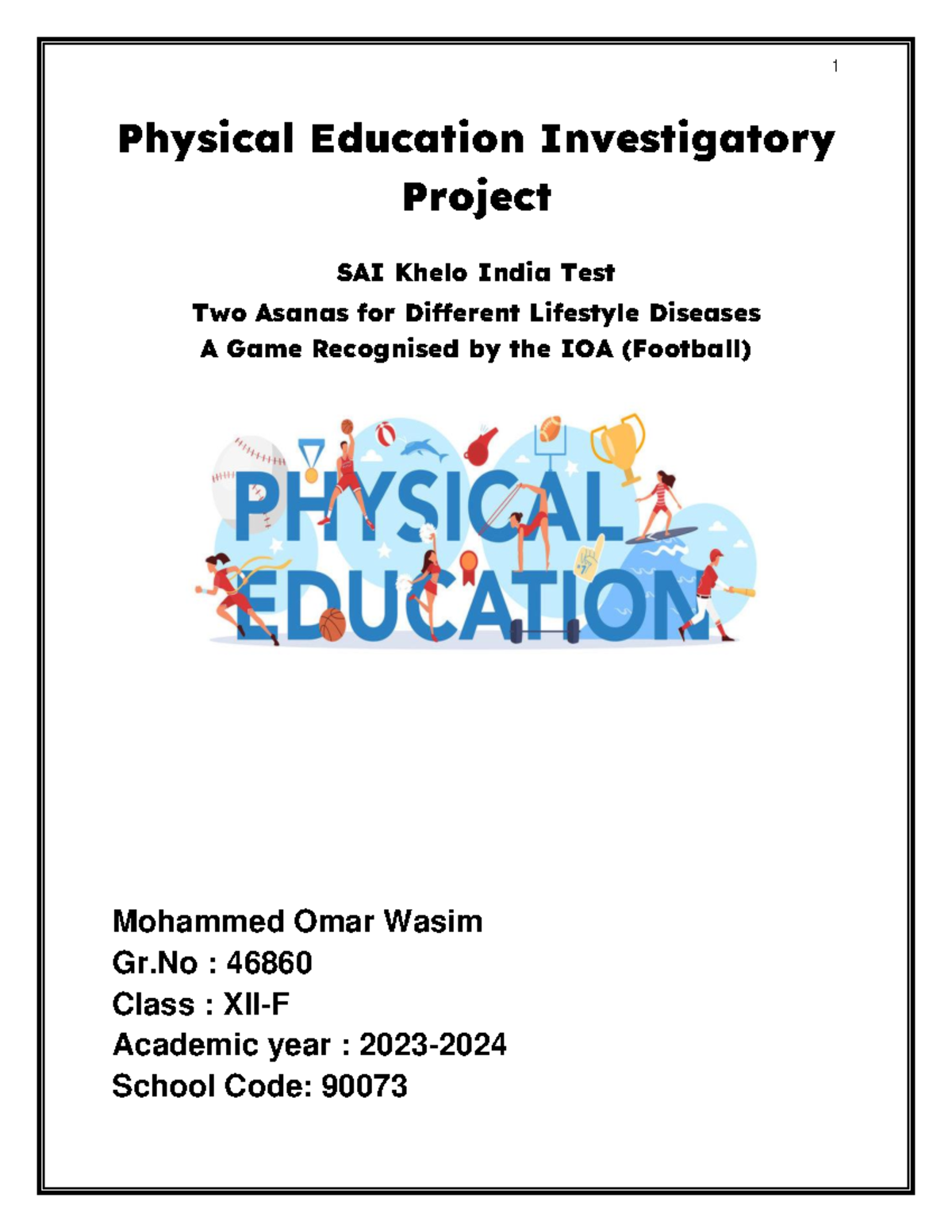 Physical Education Investigatory Project - Physical Education ...