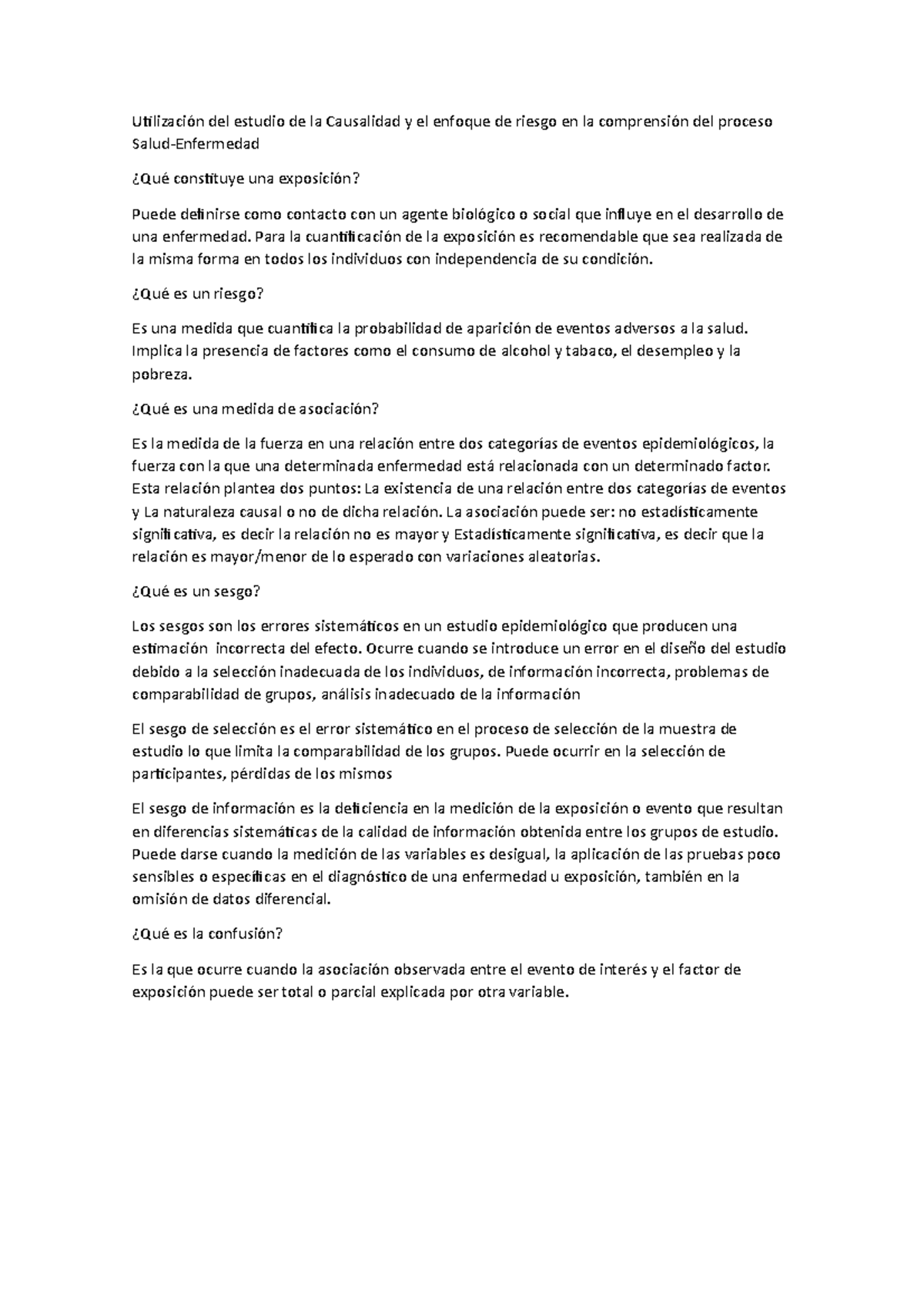 Epidemiolo - Apuntes detallados - Utilización del estudio de la ...