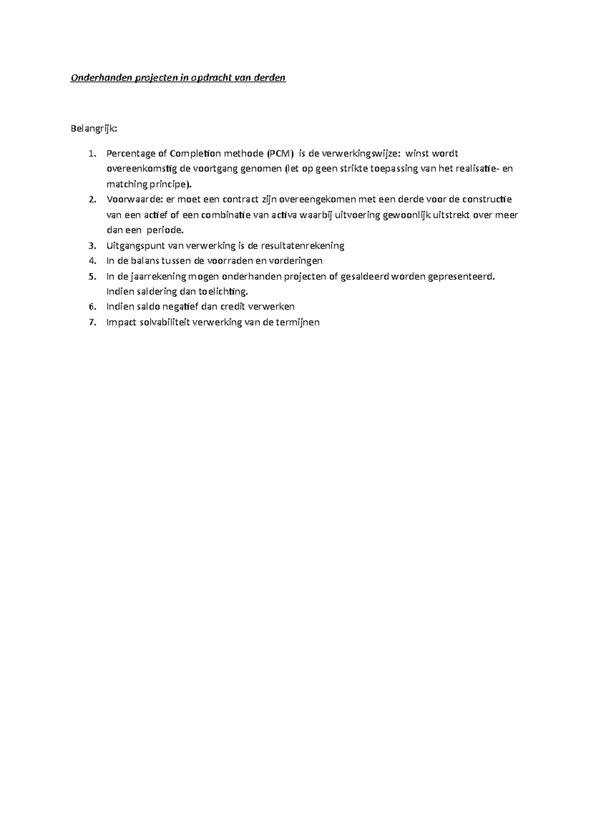 Handleiding uitwerking onderhanden project - Onderhanden projecten in ...