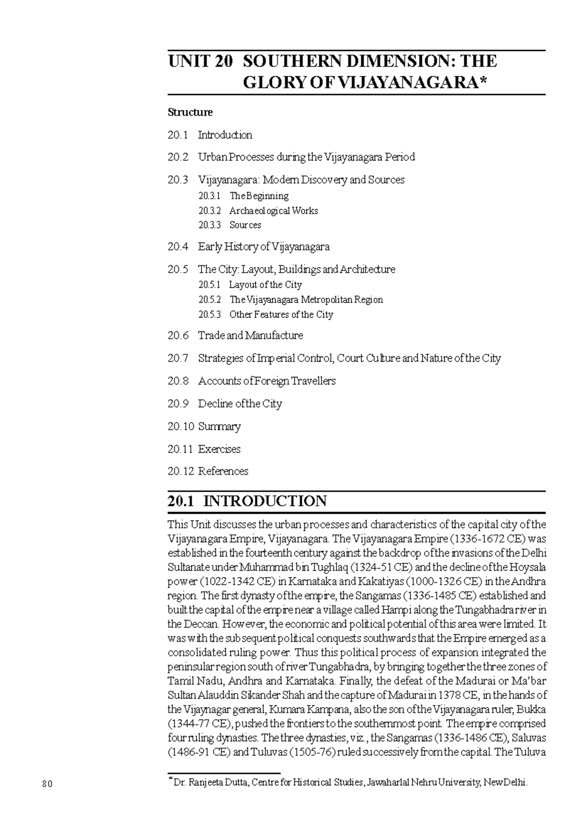 Unit-20 - Nice - UNIT 20 SOUTHERN DIMENSION: THE GLORY OF VIJAYANAGARA ...