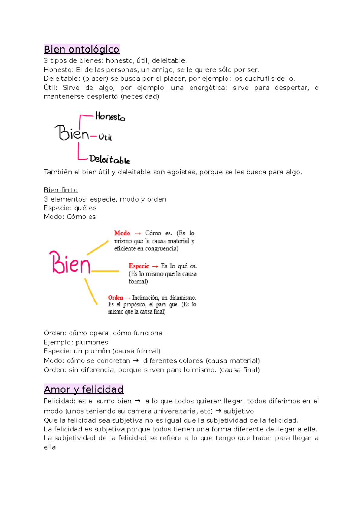 Etica solemne - Apuntes de ética Klaus Droste - Bien ontológico 3 tipos ...