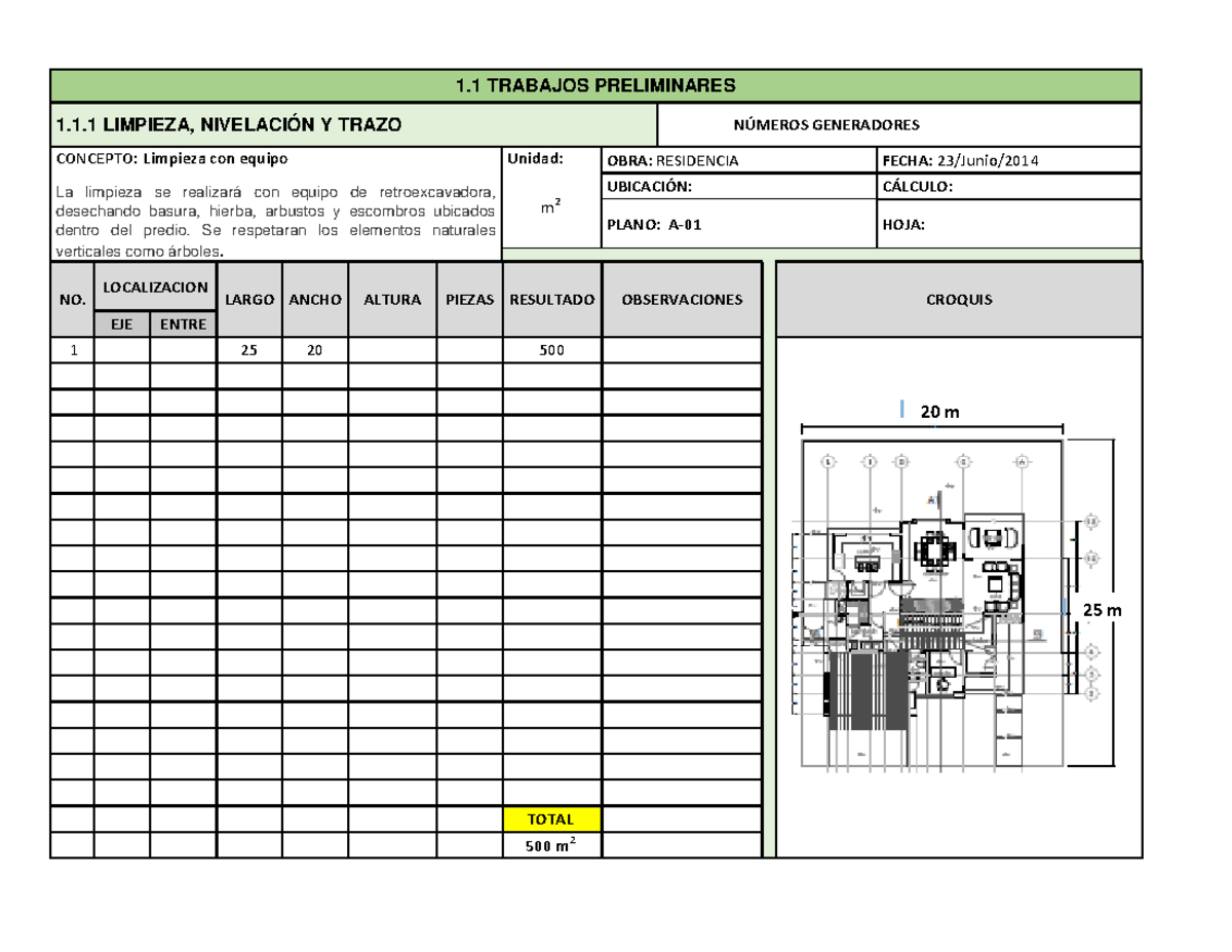 231361108 Numeros Generadores Partida 1 - 1 TRABAJOS PRELIMINARES 1.1 ...