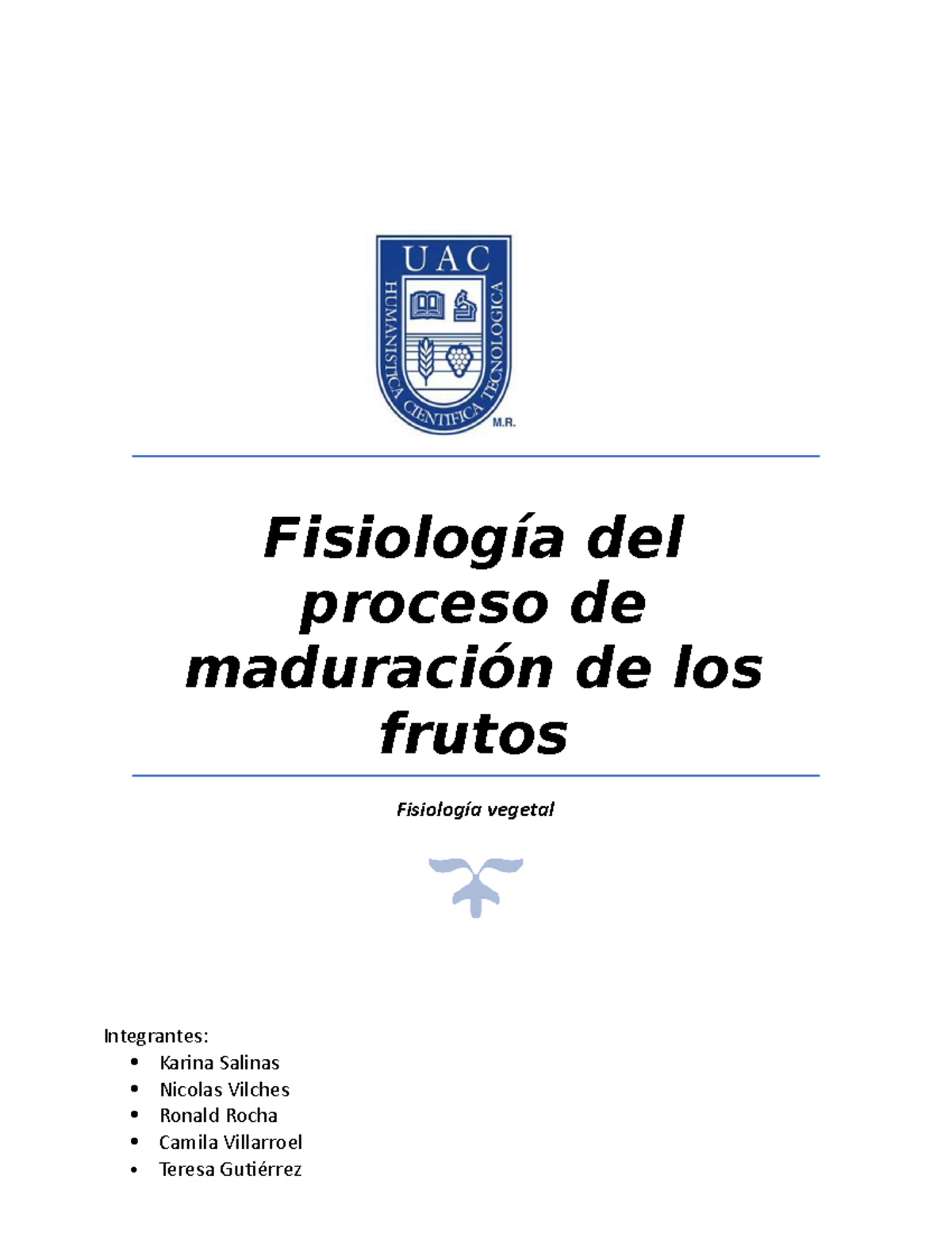 Maduracion Fruto Fisiologia - Fisiología del proceso de maduración de ...