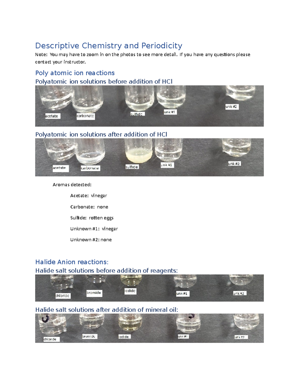 Descriptive Chemistry Data Set 2 - CHEM 1211 - Chattahoochee Tech - Studocu