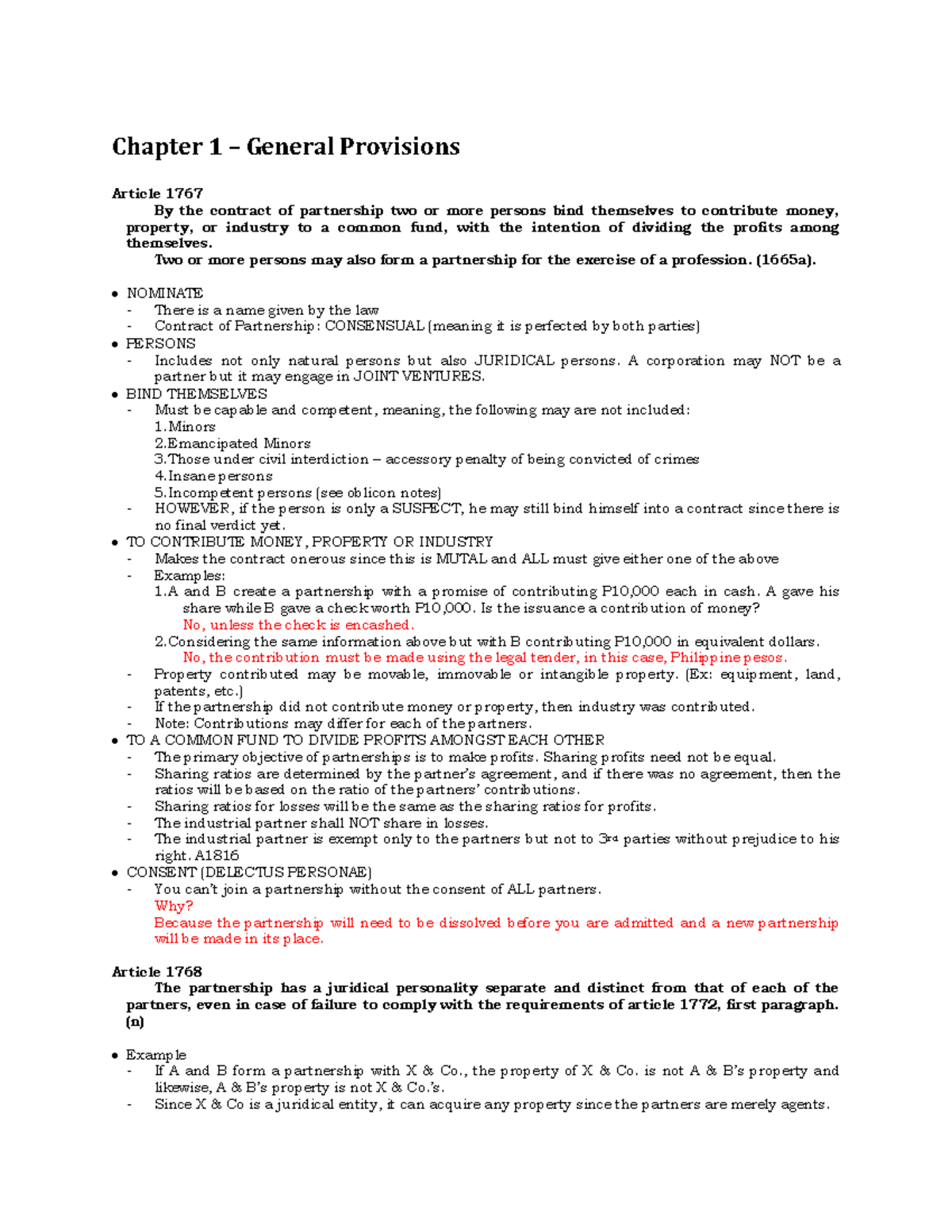 1767-1867 Law on Partnerships and Private Corporations - Chapter 1 ...