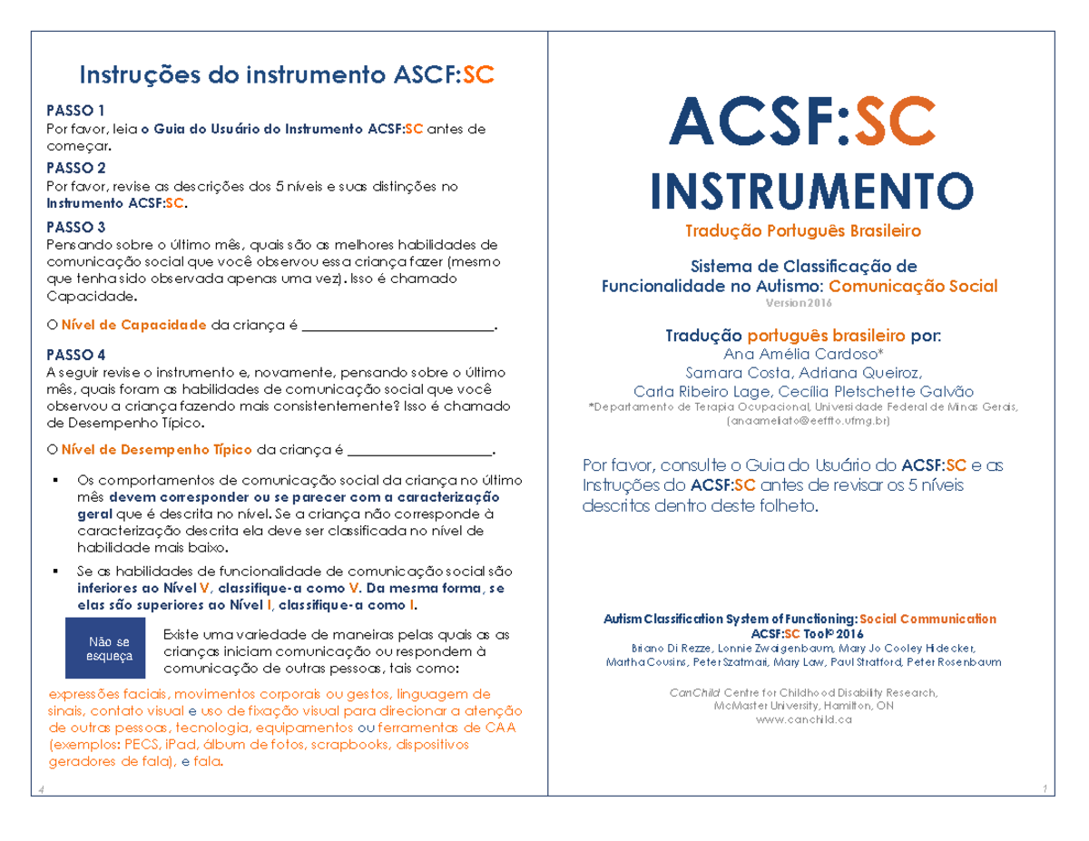 Acsfsc Tool and User Guide Brazil Portuguese - InstruÁıes do ...