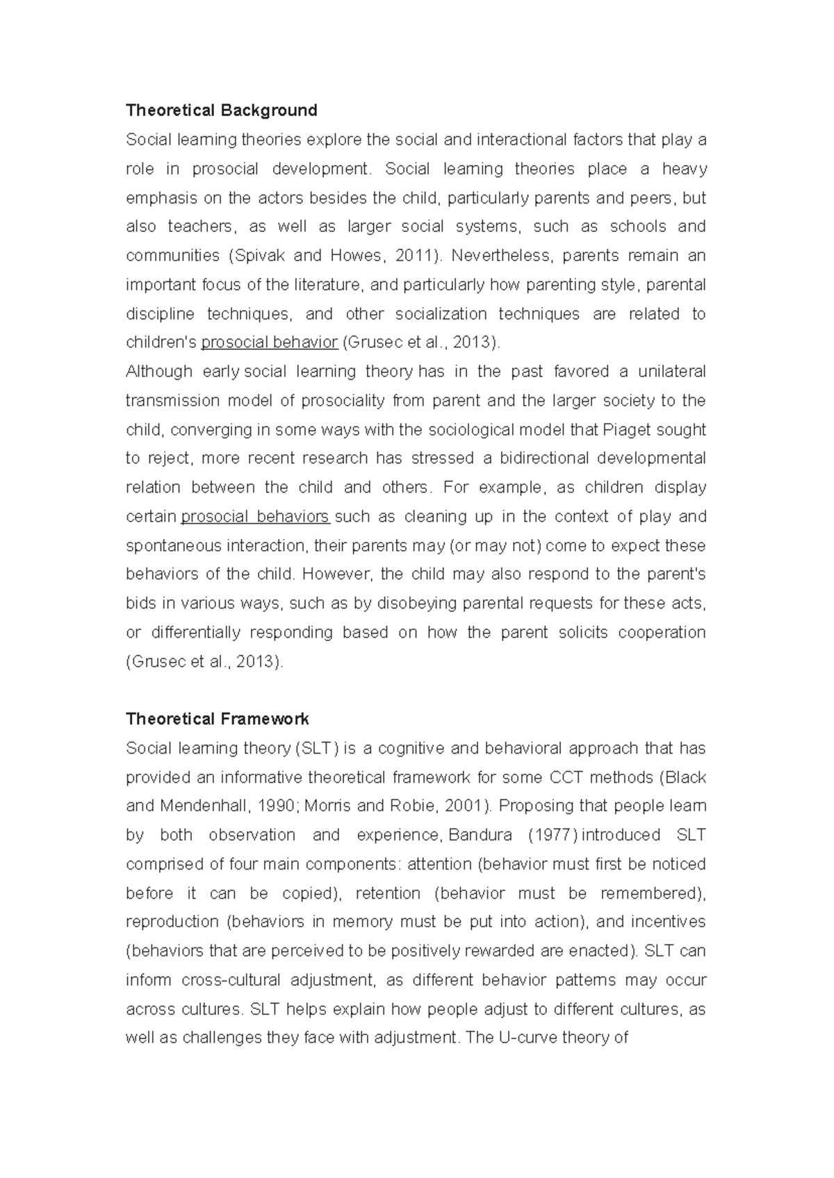 Theoretical Background - Theoretical Background Social learning ...