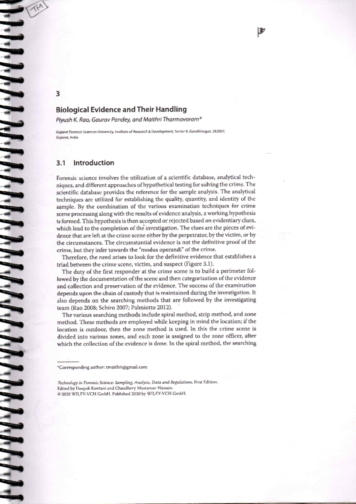 Forensic biology and serology 20230401 19114161 - Forensic science - Studocu