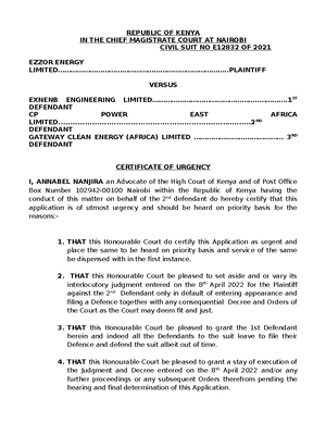 FORM H Notification of Change of Office Bearers - FORM H REPUBLIC OF ...