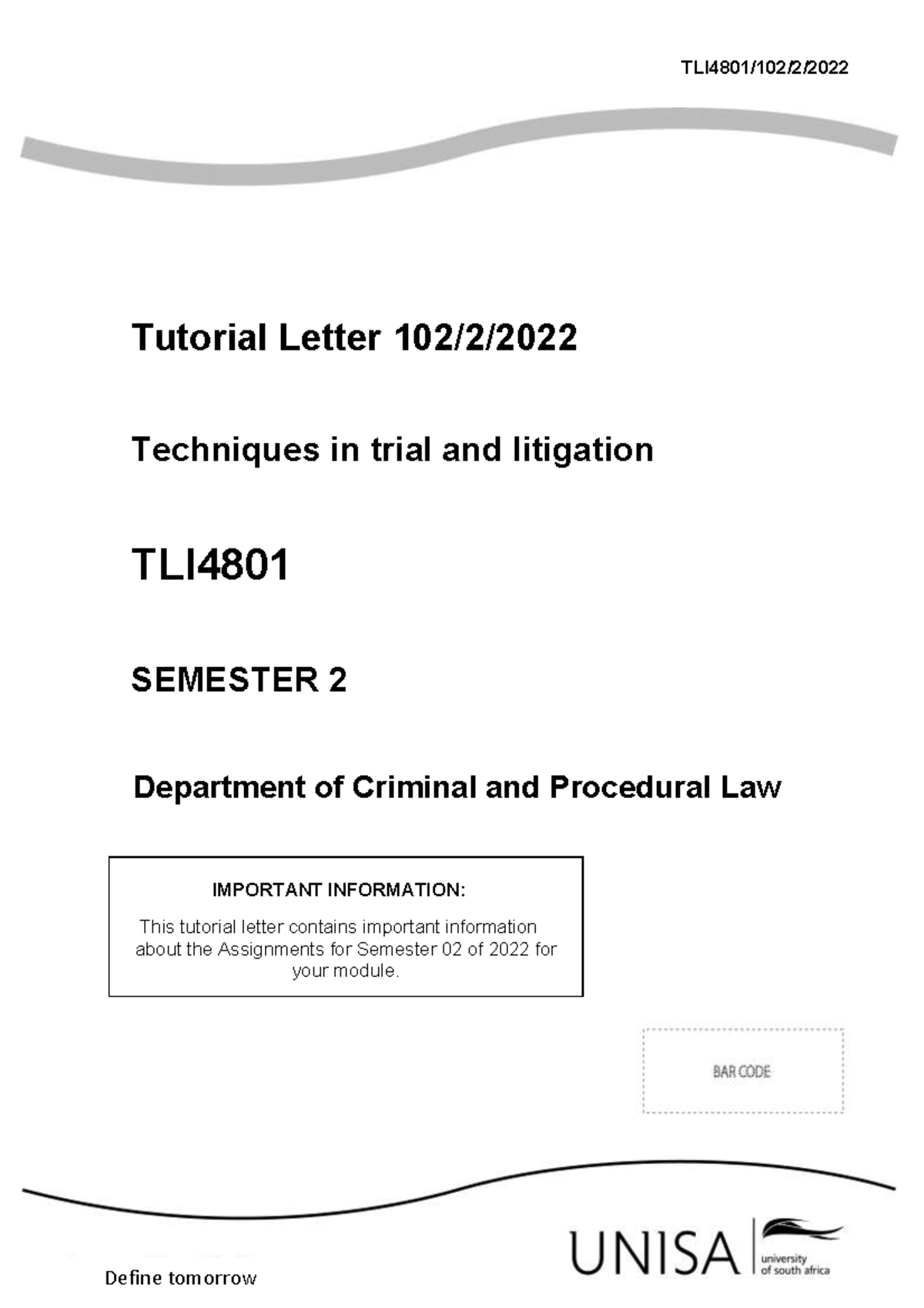 Assignment 01 AND 02 Tutorial Letter aa53f8c238ad55710 d29aaadf 45d63e4 ...