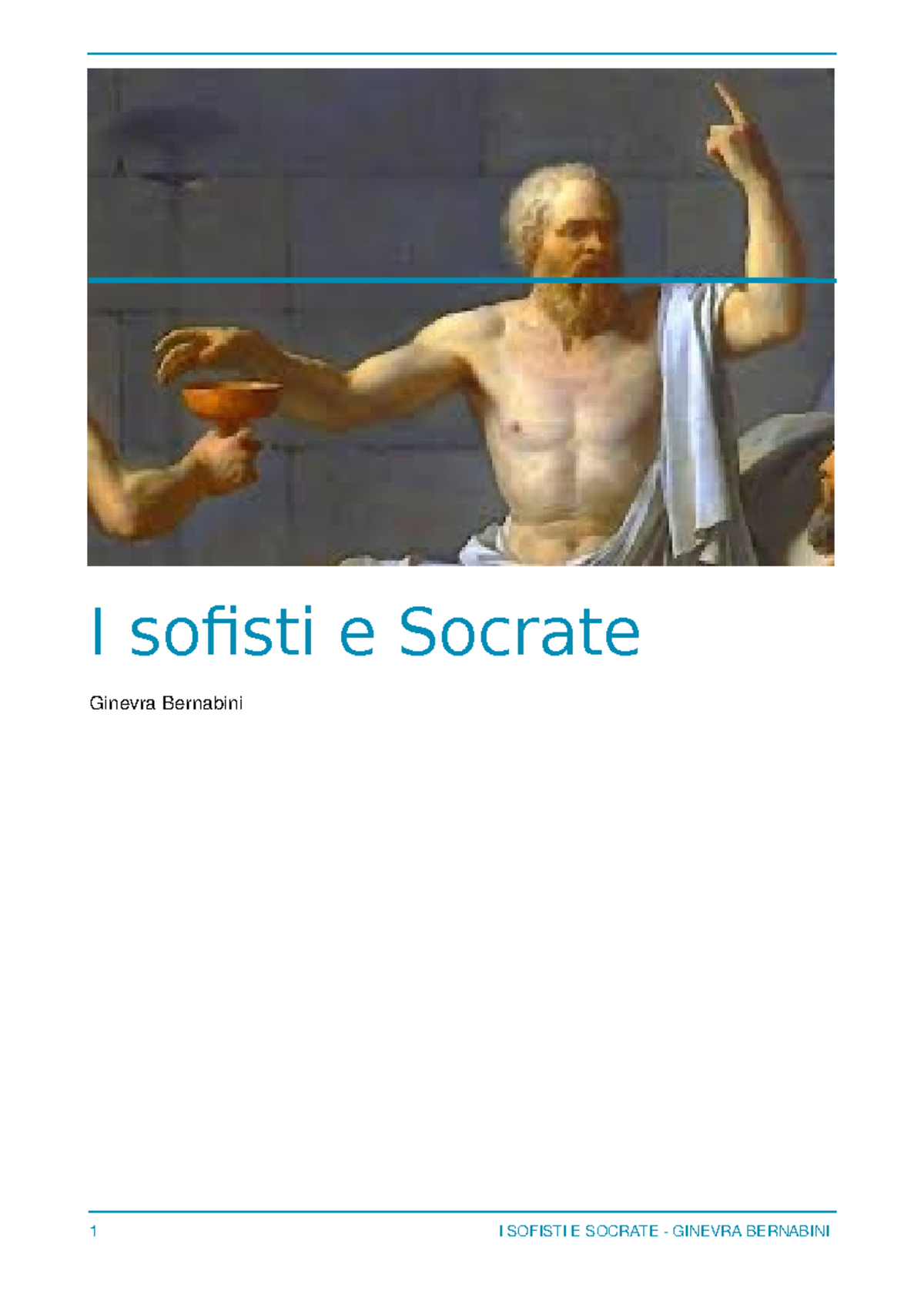 Filosofia Sofisti- Socrate word - Studocu